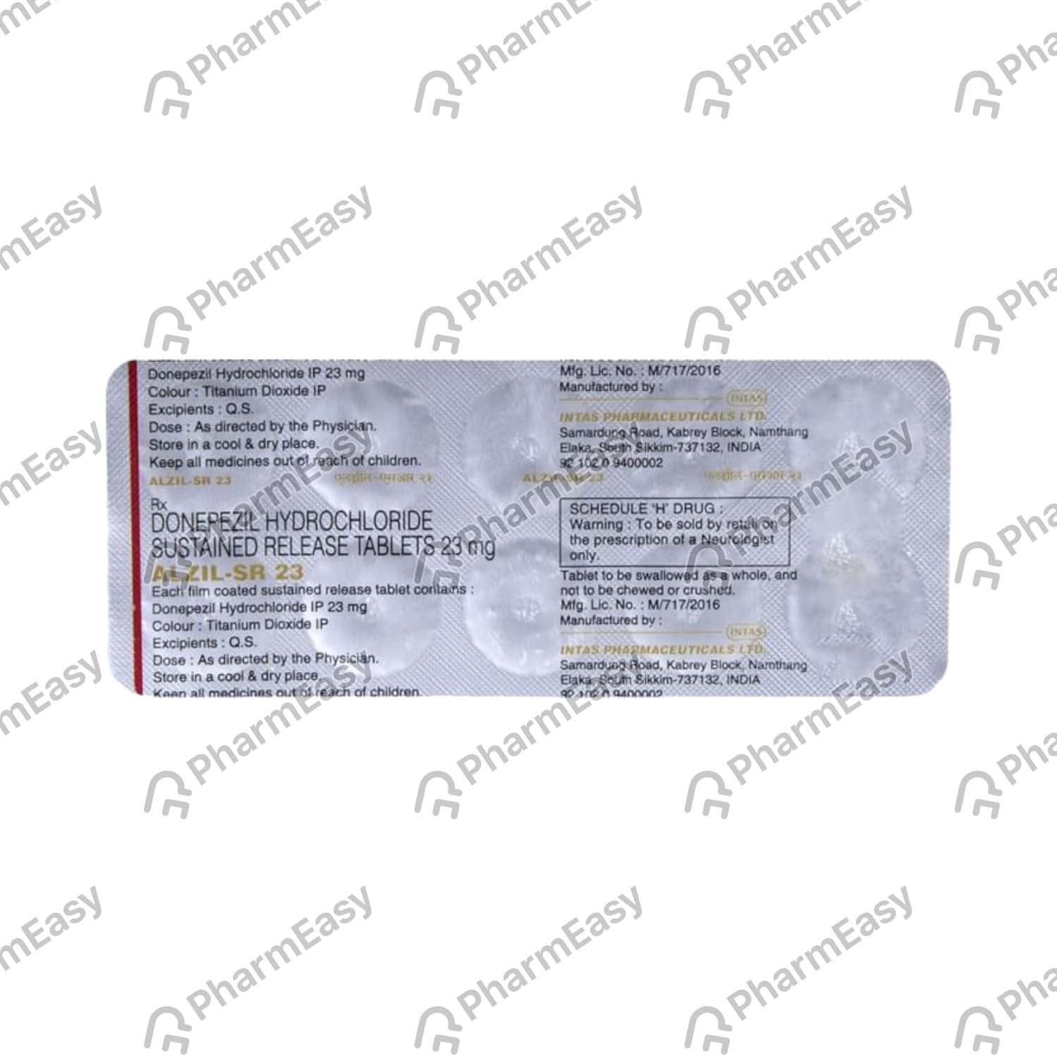 Alzil Sr 23 MG Tablet (10): Uses, Side Effects, Price & Dosage | PharmEasy