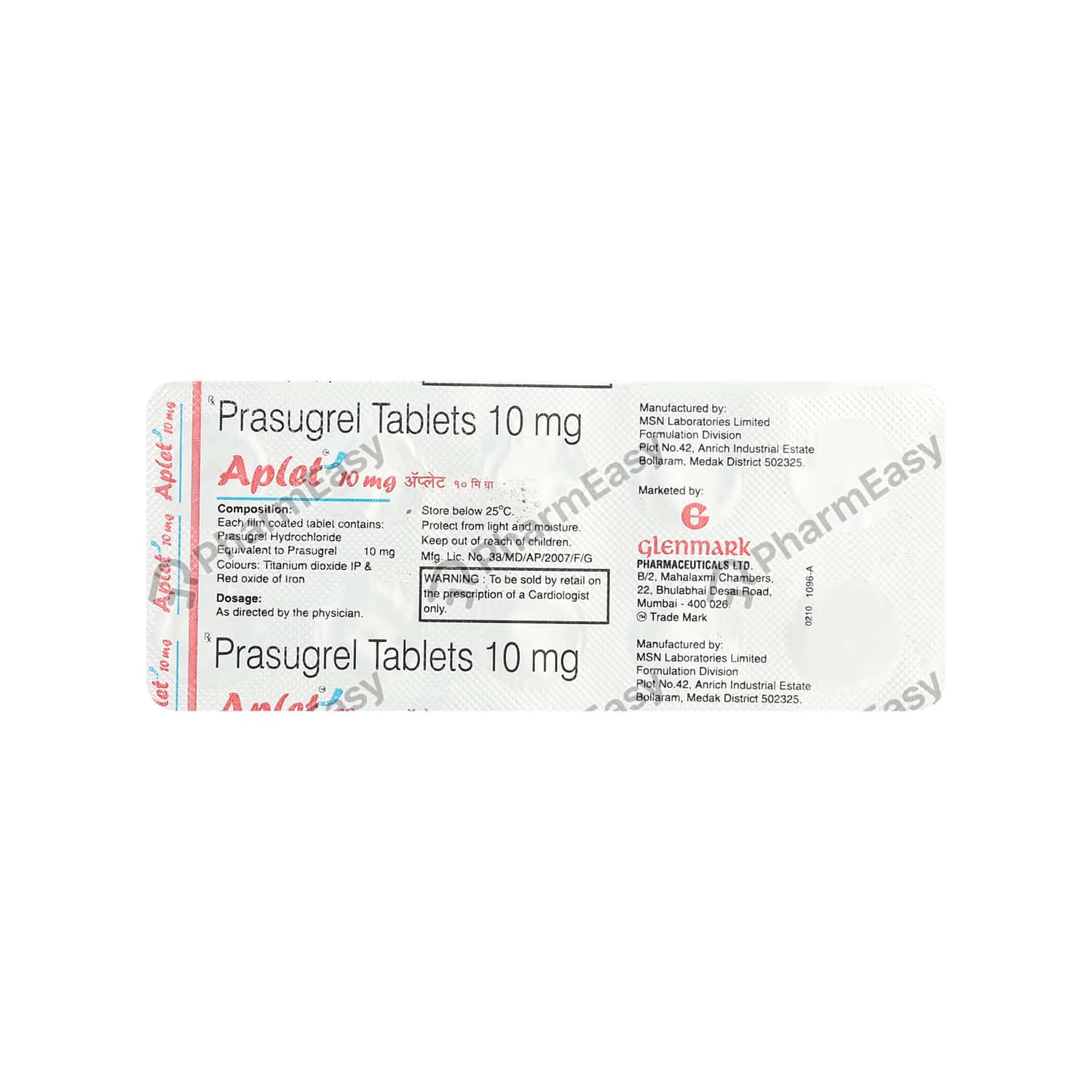 Buy Aplet 10 MG Tablet (10) Online at Flat 18% OFF* | PharmEasy