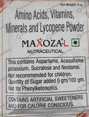 Maxoza L Sachet Of 5gm Oral Powder (Green): Uses, Side Effects, Price ...