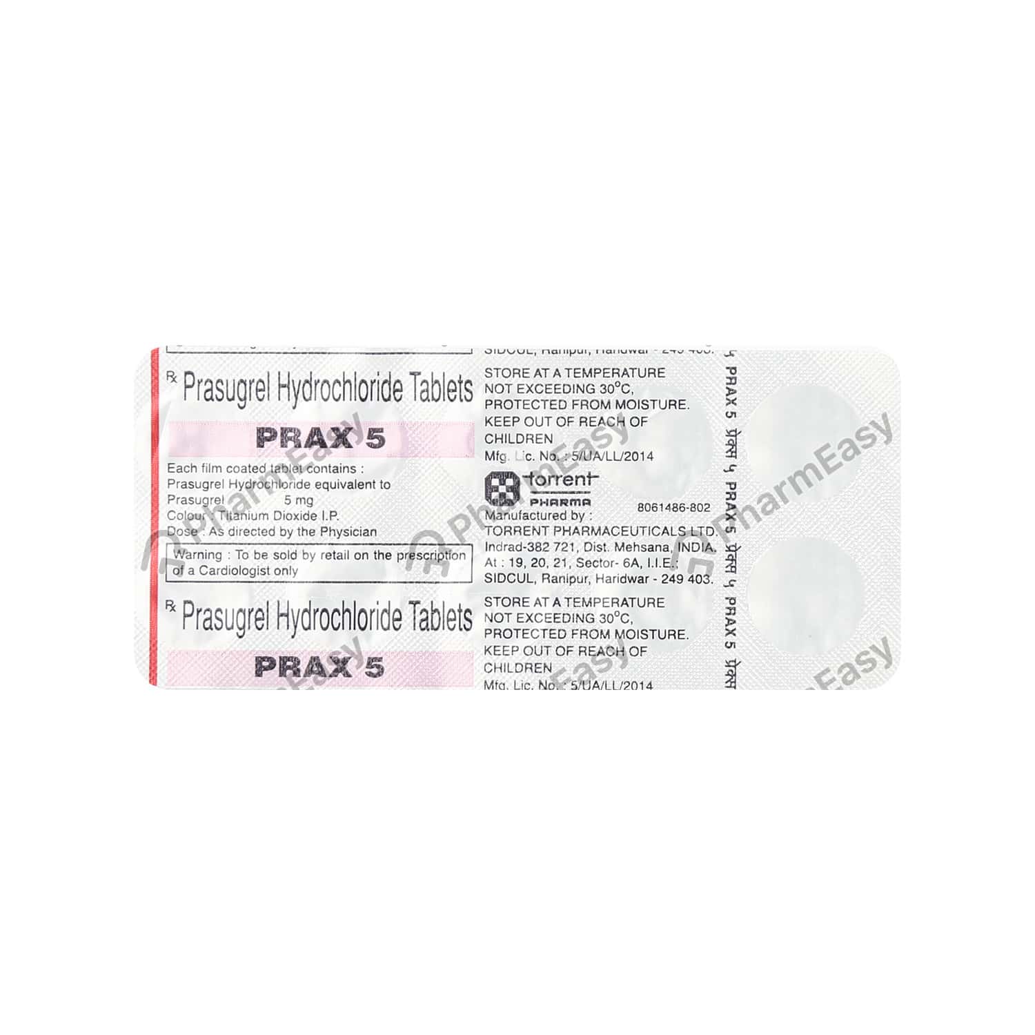 Buy Prax 5 MG Tablet (10) Online at Flat 18% OFF* | PharmEasy