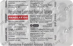 Ranolaz Od 1 G Tablet (10): Uses, Side Effects, Price & Dosage | PharmEasy