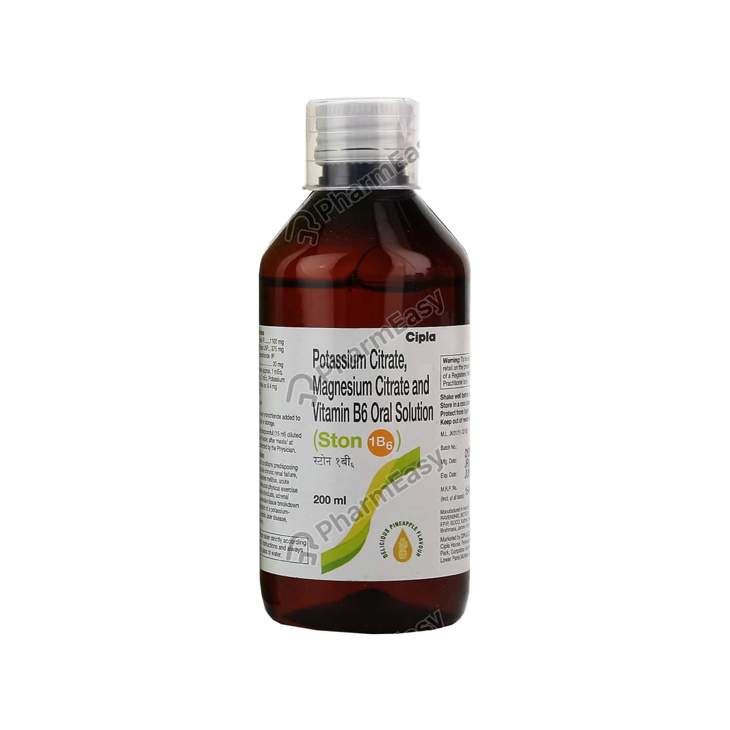 Buy Ston 1 B6 Delicious Pineapple Flavour Solution 200ml Online at Flat ...