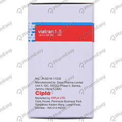 Viatran 1.5gm Dry Vial Of 1 Powder For Injection: Uses, Side Effects ...