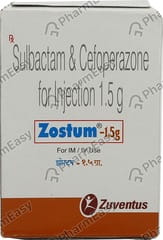 Zostum 1.5gm Powder For Injection: Uses, Side-effects, Price, Dosage ...
