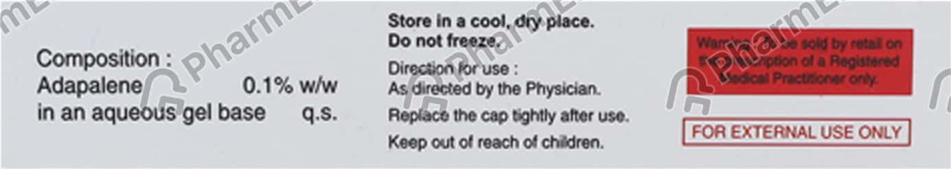 Adapnil 0.1 % Gel (15): Uses, Side Effects, Price & Dosage | PharmEasy