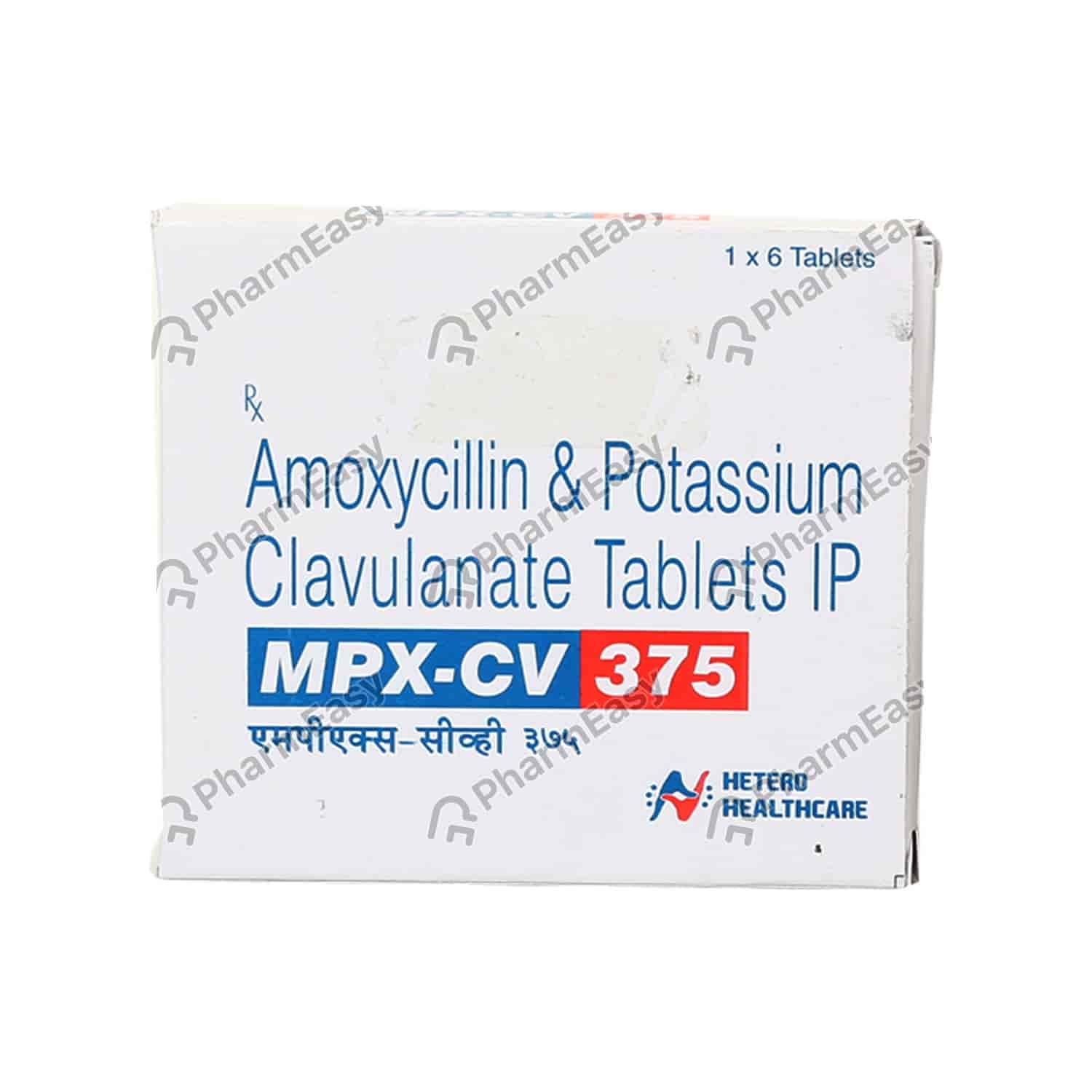Mpx Cv 375mg Tab - Uses, Side Effects, Dosage, Composition & Price ...