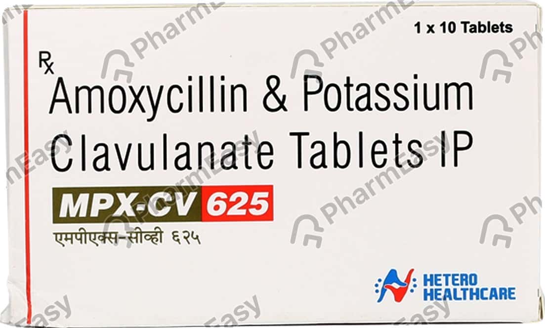 Mpx Cv 625mg Tablet: Uses, Side Effects, Price & Dosage | PharmEasy