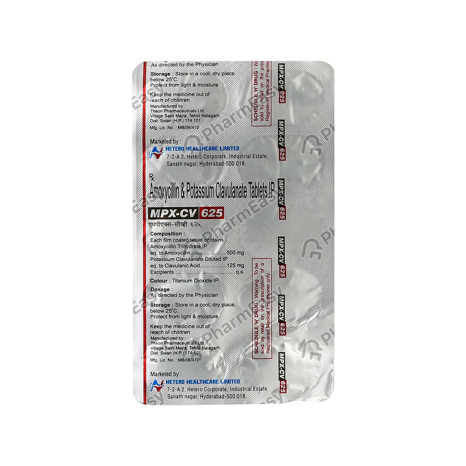 Mpx Cv 625mg Tablet - Uses, Side Effects, Dosage, Composition & Price ...