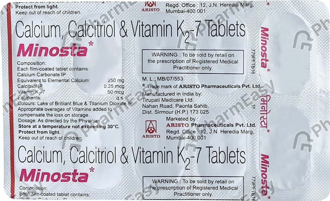 Minosta Tablet: Uses, Side Effects, Price & Dosage | PharmEasy