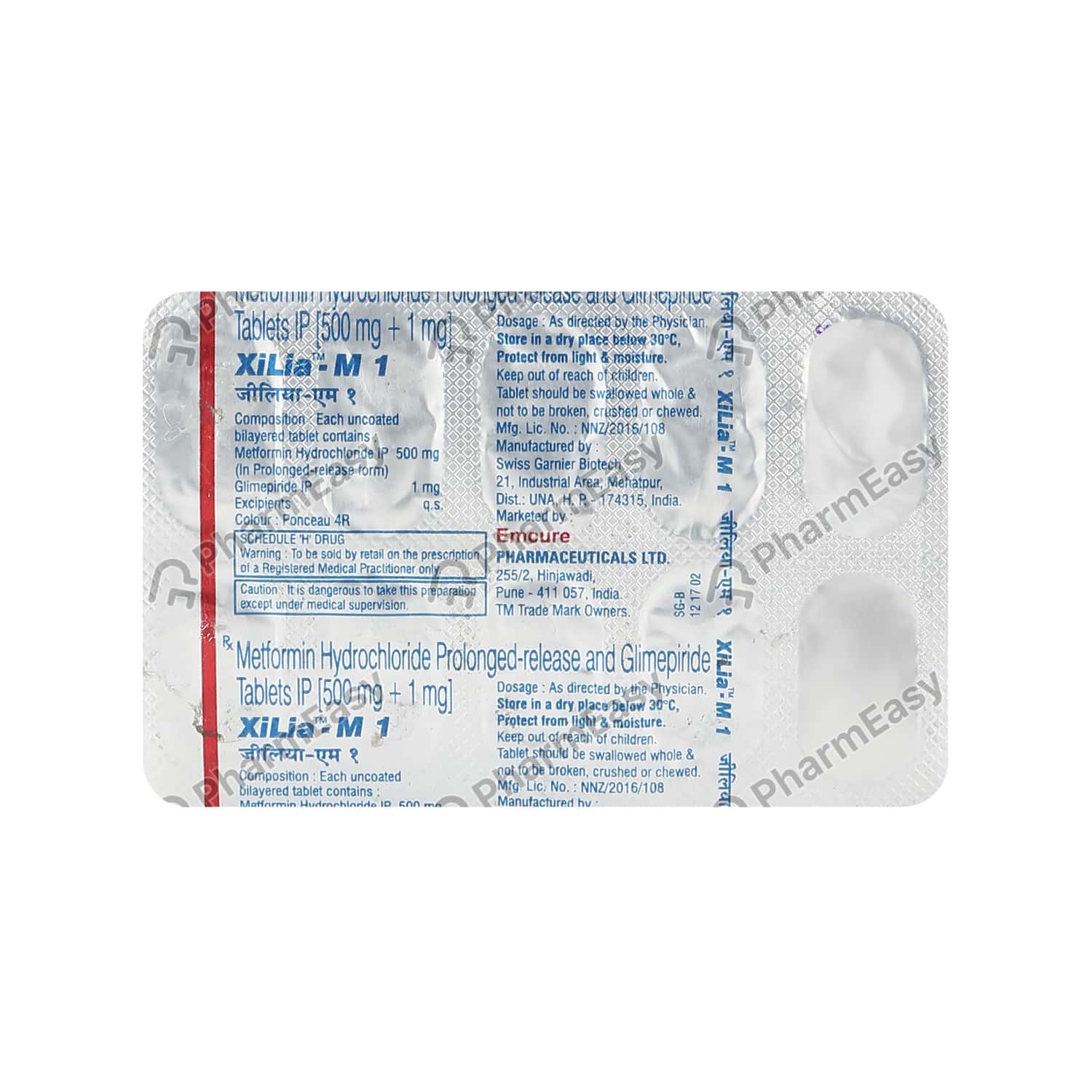 Xilia M1 Tab - Uses, Side Effects, Dosage, Composition & Price | PharmEasy