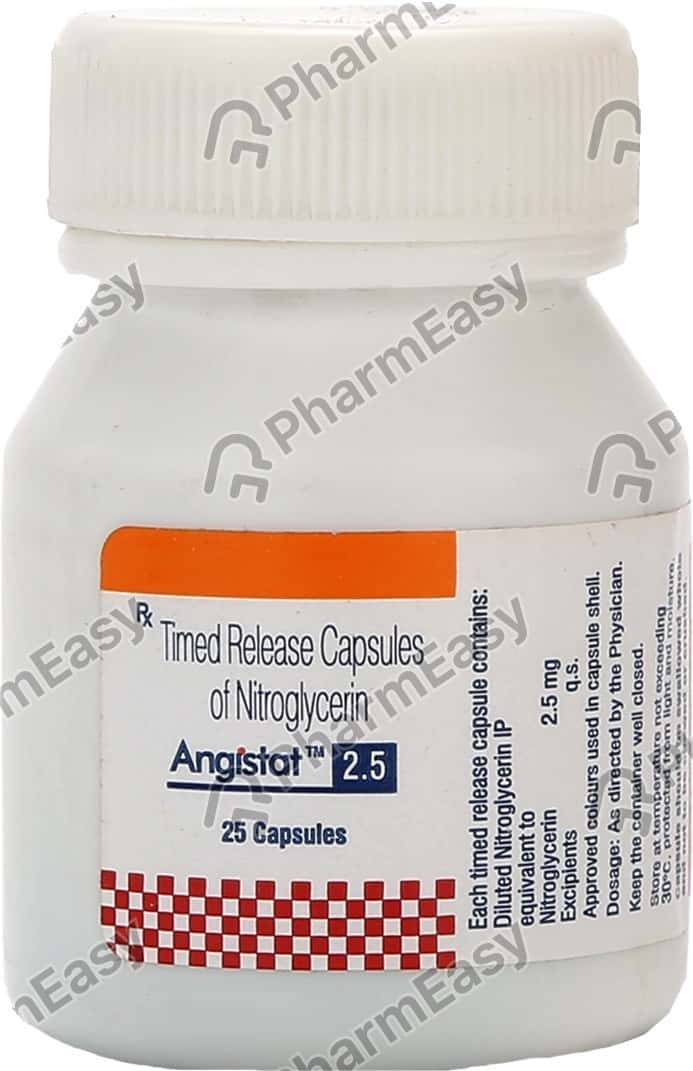 Angistat 2.5 MG Capsule (25): Uses, Side Effects, Price & Dosage ...