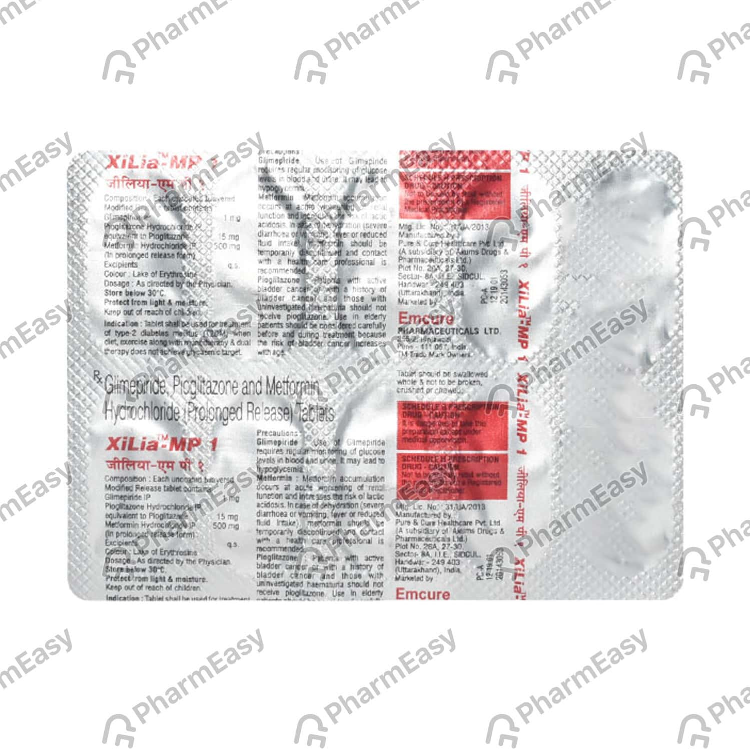 Xilia Mp1 Strip Of 10 Tabletss: Uses, Side Effects, Price & Dosage ...