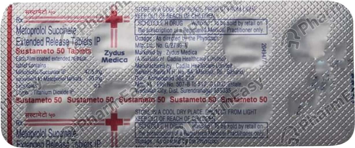 Met Xl 50 MG Tablet (15): Uses, Side Effects, Price & Dosage | PharmEasy
