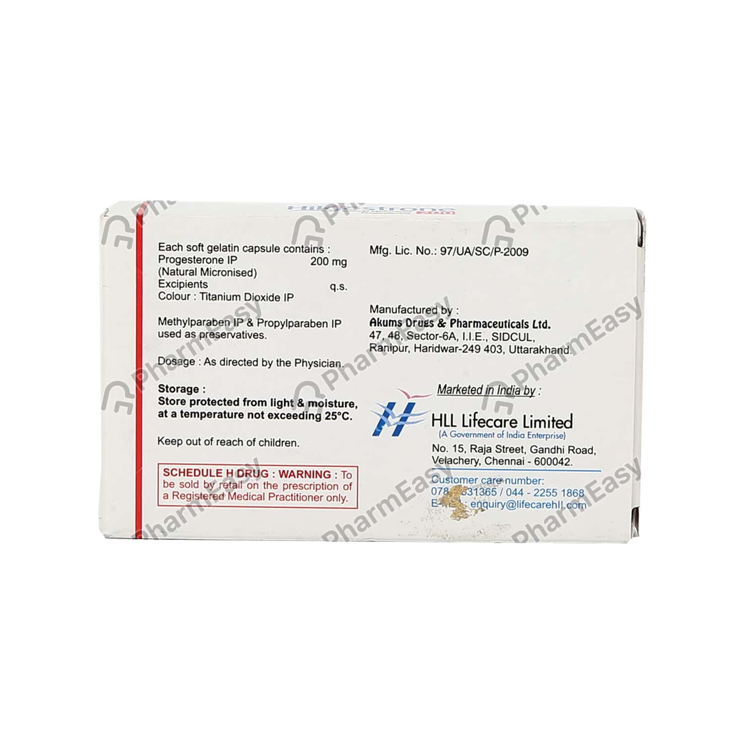 Hilgestrone 200 MG Oral/Vaginal/Rectal Capsule (10) - Uses, Side ...