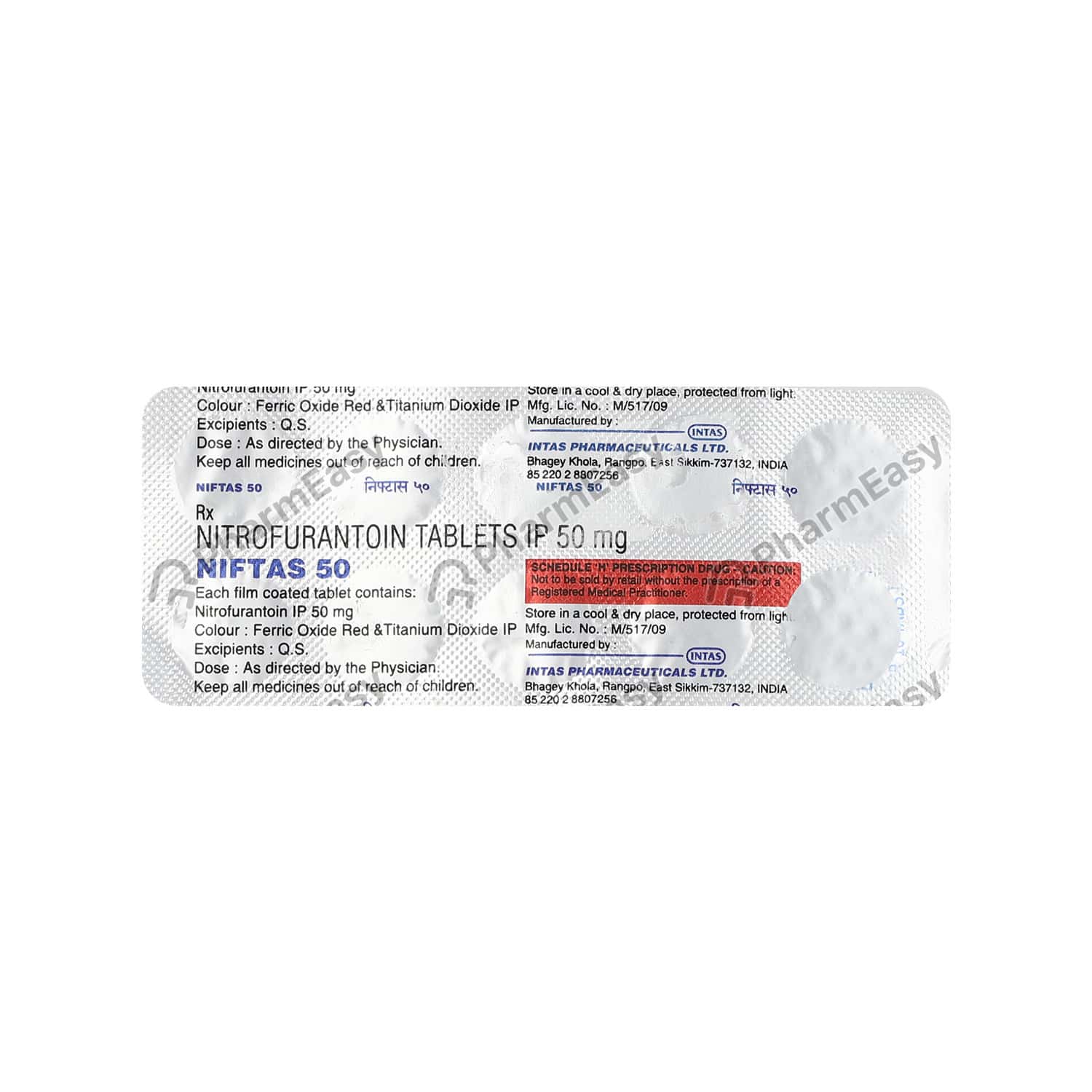 Buy Niftas 50 MG Tablet (10) Online at Flat 18% OFF* | PharmEasy