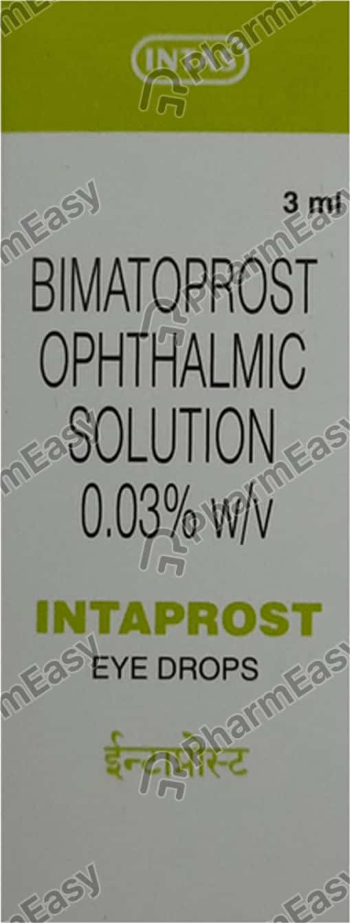 Intaprost 0.03 % Eye Drop (3): Uses, Side Effects, Price & Dosage ...