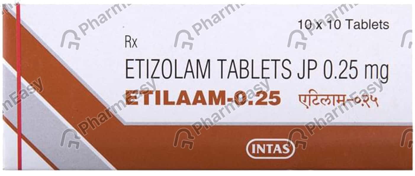Etilaam 0.25 MG Tablet (10): Uses, Side Effects, Price & Dosage | PharmEasy