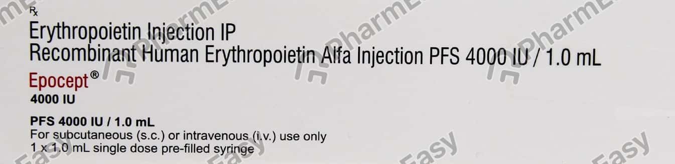 Epocept 4000 IU Solution For Injection (1): Uses, Side Effects, Price ...