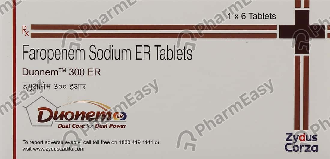 Duonem Er 300 MG Tablet (6): Uses, Side Effects, Price & Dosage | PharmEasy