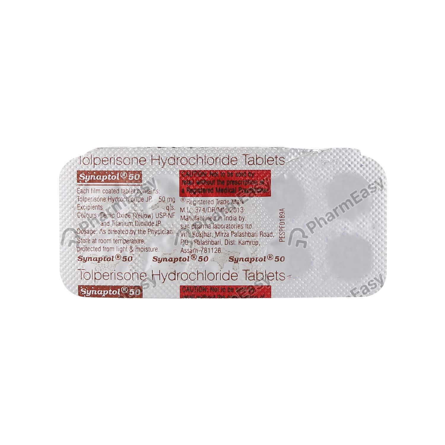Buy Synaptol 50 MG Tablet (10) Online at Flat 18% OFF* | PharmEasy