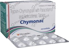 Chymonac Strip Of 10 Tablets: Uses, Side Effects, Price & Dosage ...
