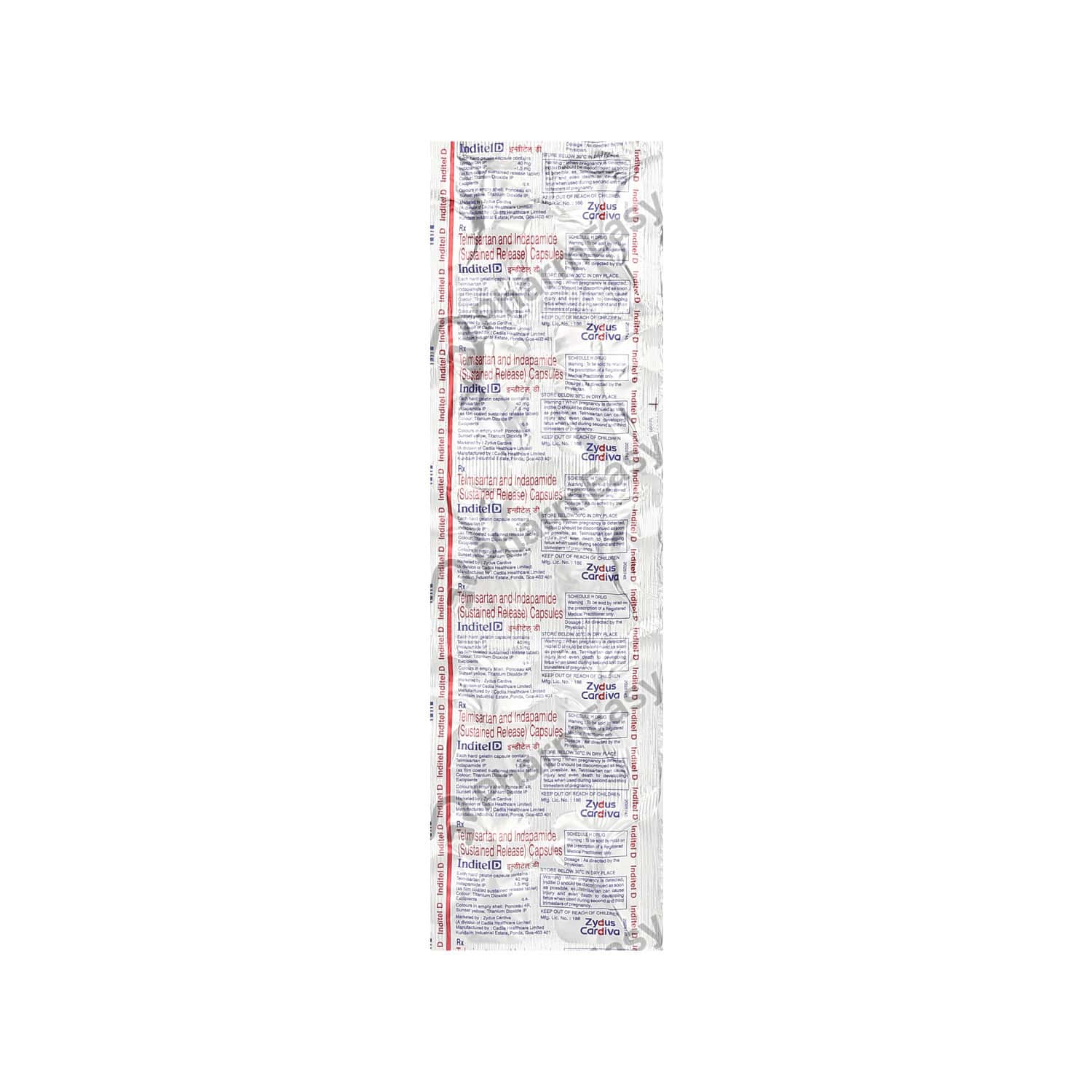 Buy Inditel D 40/1.5mg Cap 10'S Online at Flat 18% OFF* | PharmEasy