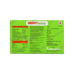 Buy Orovit Active Strip Of 10 Tablets Online at Flat 18% OFF* | PharmEasy