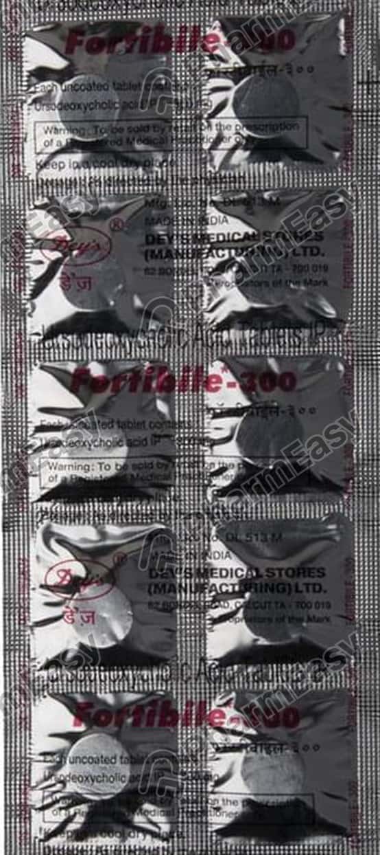 Fortibile 300 MG Tablet (10): Uses, Side Effects, Price & Dosage ...