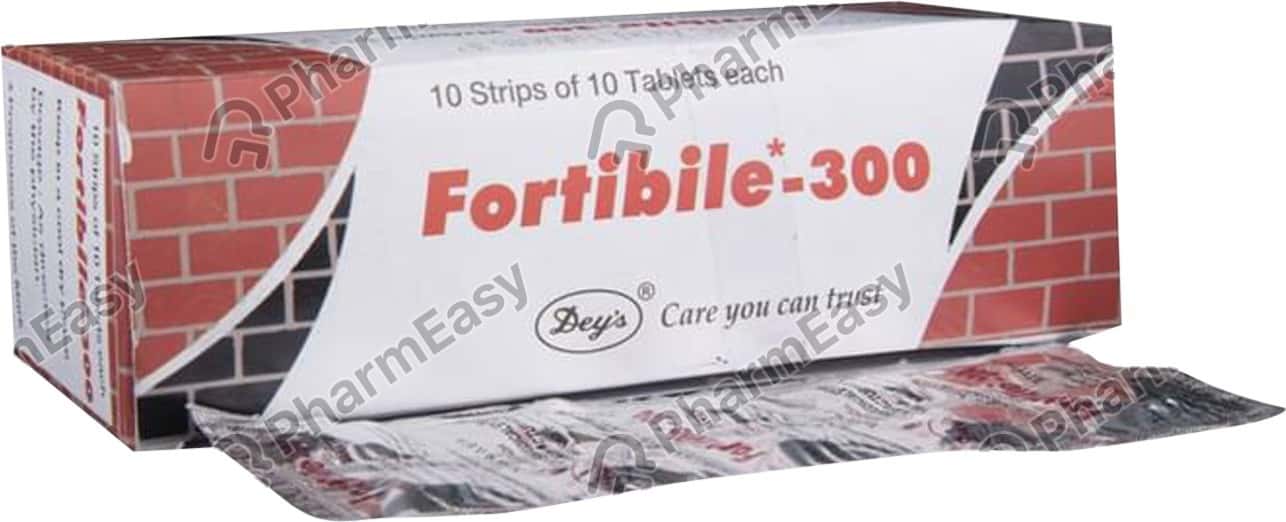 Fortibile 300 MG Tablet (10): Uses, Side Effects, Price & Dosage ...