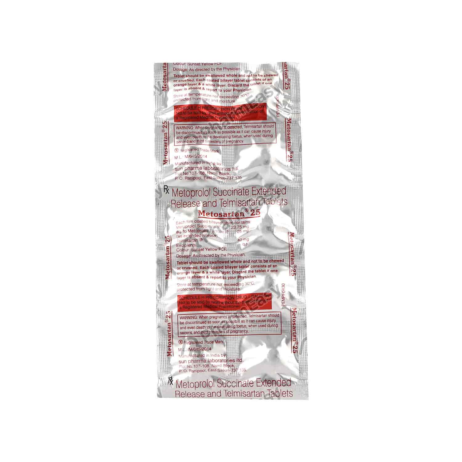 Metosartan 25mg Tab - Uses, Side Effects, Dosage, Composition & Price ...