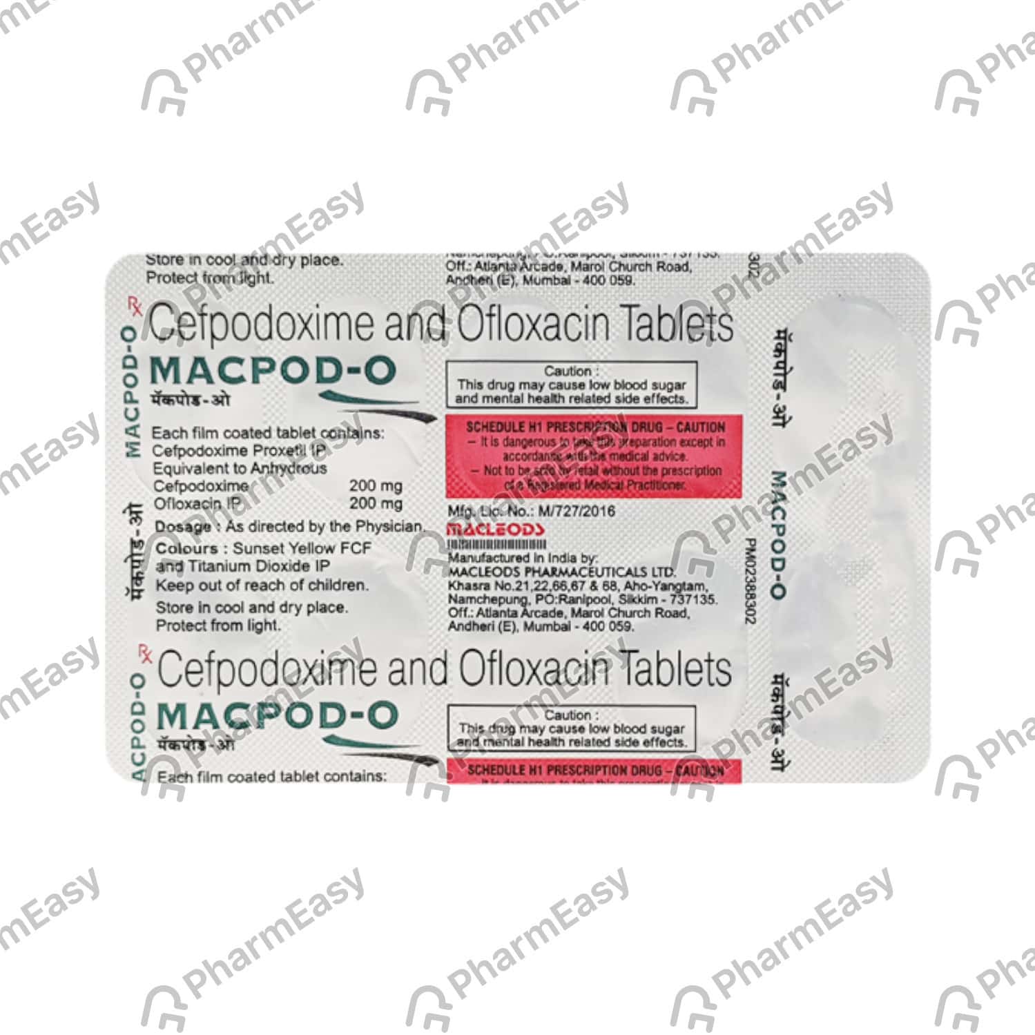 Macpod O Strip Of 10 Tablets: Uses, Side Effects, Price & Dosage ...