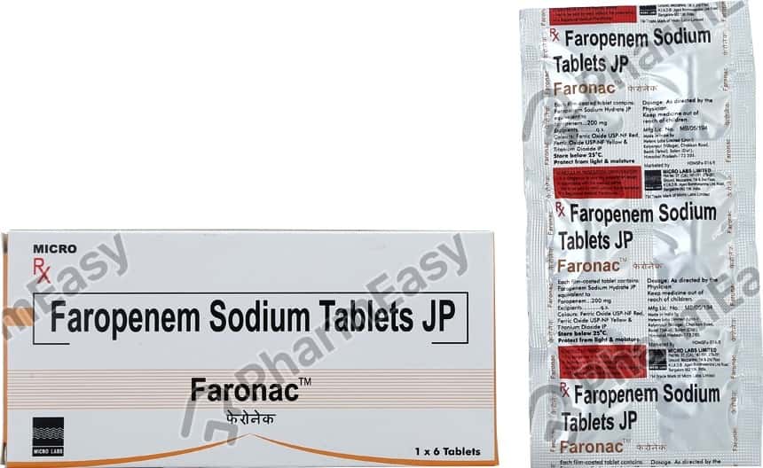 Faronac 200 MG Tablet (6): Uses, Side Effects, Price & Dosage | PharmEasy