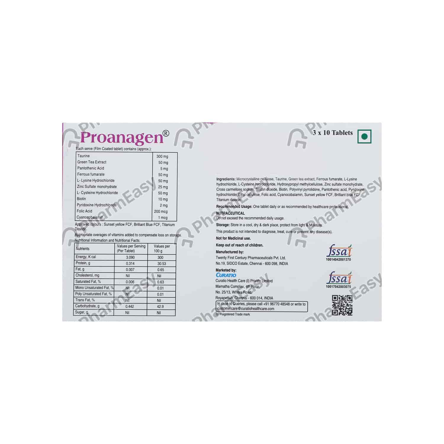 Buy Proanagen Tab Online at Flat 18% OFF* | PharmEasy