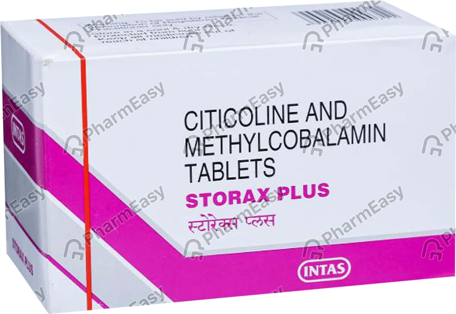 Buy Storax Plus Strip Of 10 Tablets Online at Flat 15% OFF | PharmEasy