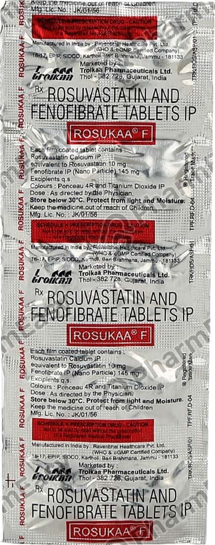 Rosukaa F 10mg Strip Of 10 Tablets: Uses, Side Effects, Price & Dosage ...