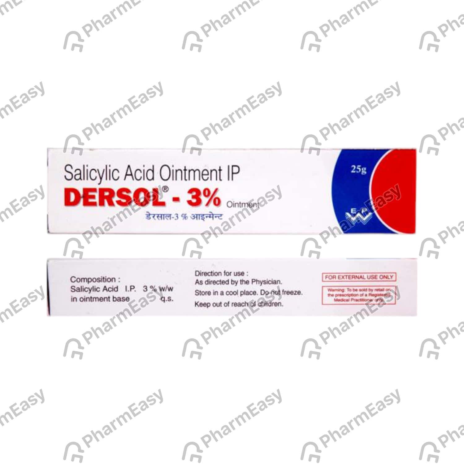 Dersol 3 % Ointment (25): Uses, Side Effects, Price & Dosage | PharmEasy