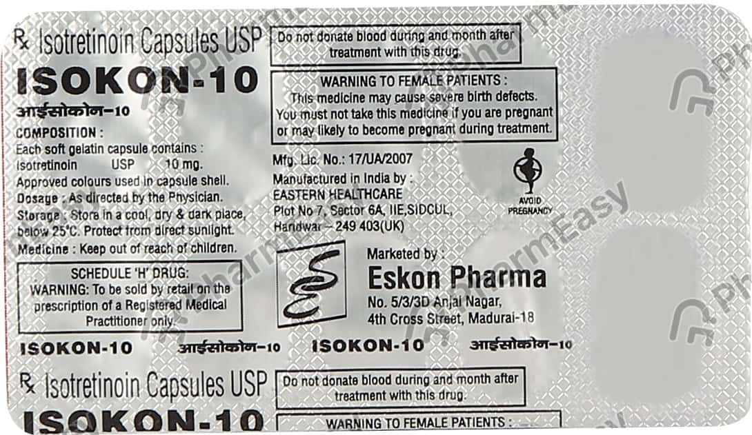 Isokon 10 MG Capsule (10): Uses, Side Effects, Price & Dosage | PharmEasy