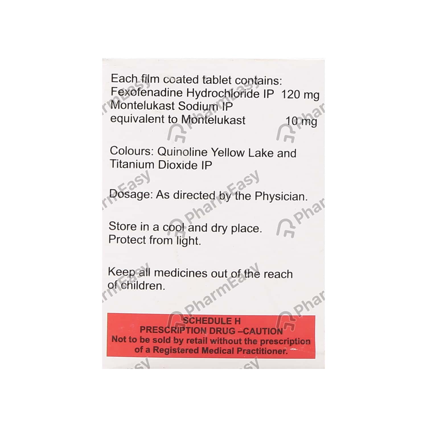 Buy Montemac Fx Tablet Online at Flat 18% OFF* | PharmEasy