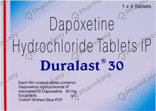 Buy Duralast 30 MG Tablet (4) Online at Flat 15% OFF | PharmEasy
