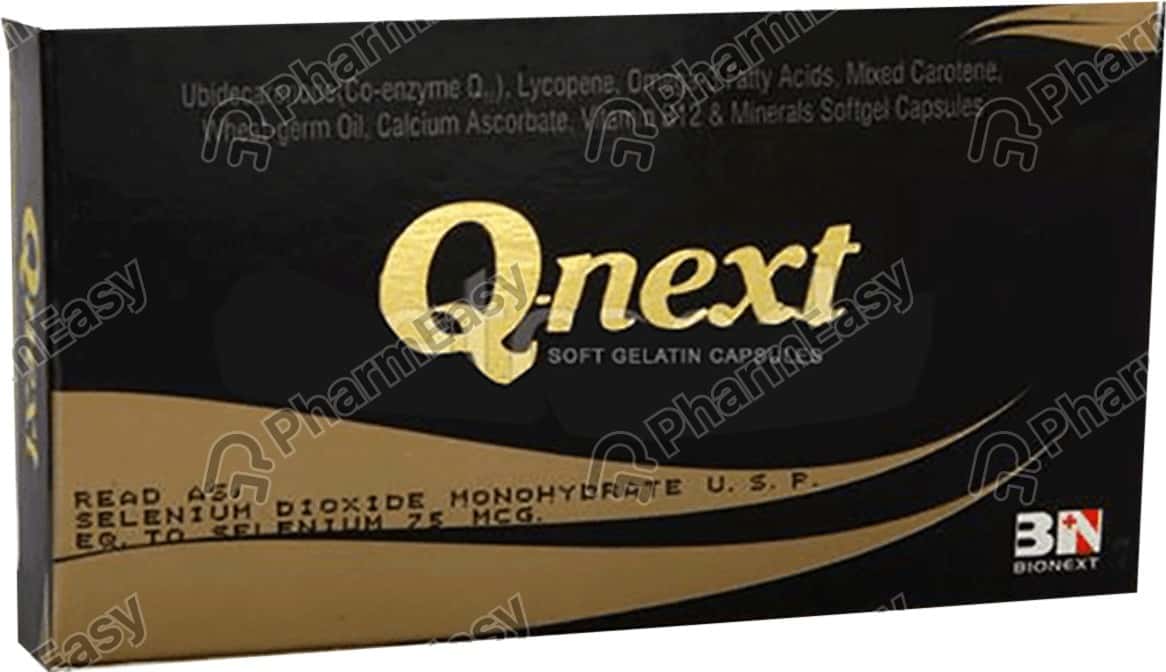 Buy Q Next Strip Of 10 Capsules Online & Save Up to 24% at PharmEasy