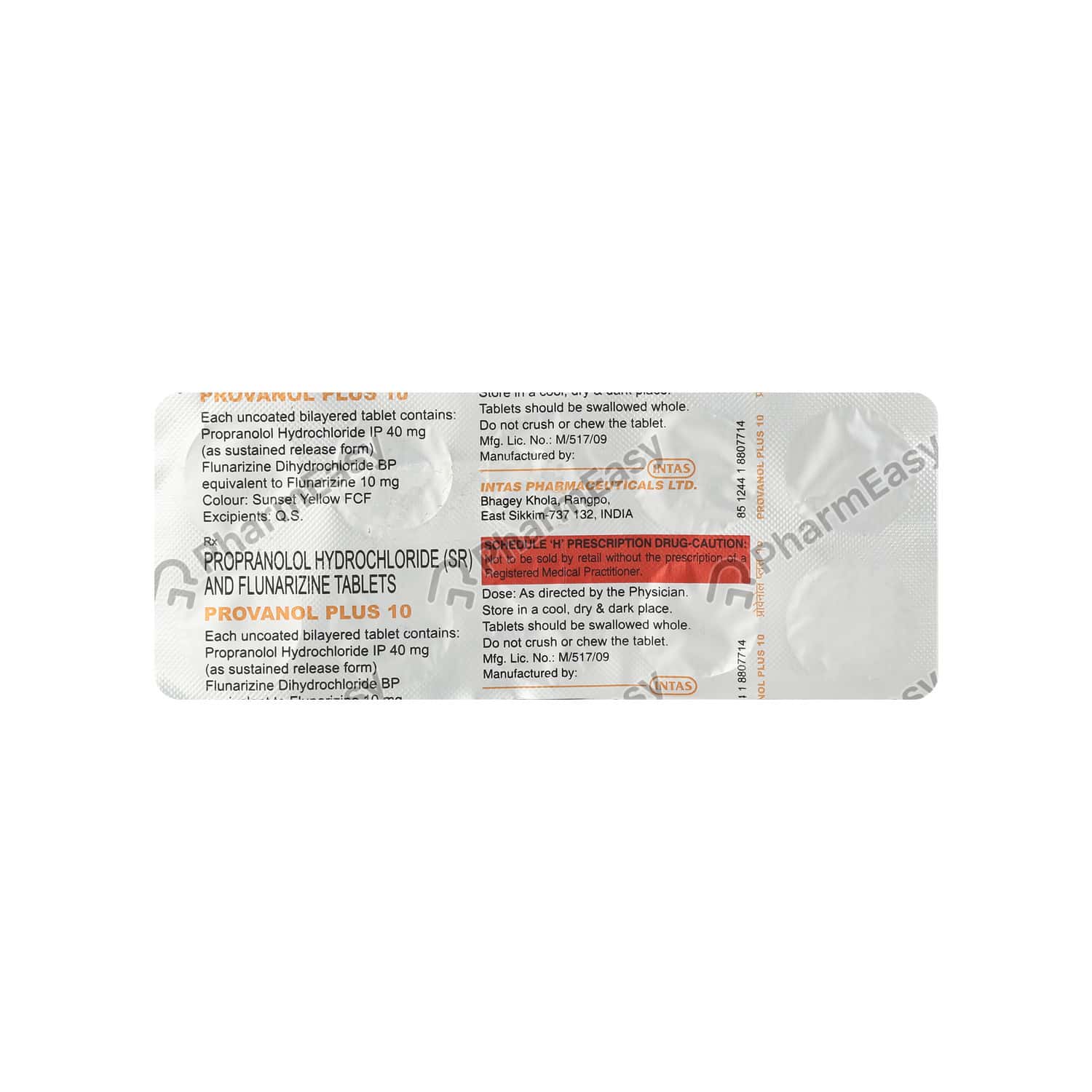 Buy Provanol Plus 10mg Tablet Online at Flat 18% OFF* | PharmEasy