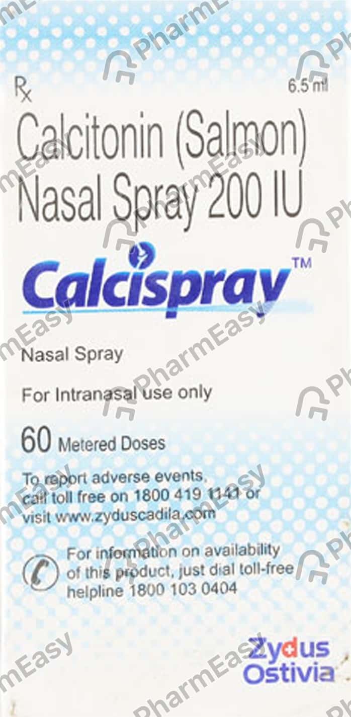 Calcispray 200 IU Nasal Spray (60): Uses, Side Effects, Price & Dosage ...