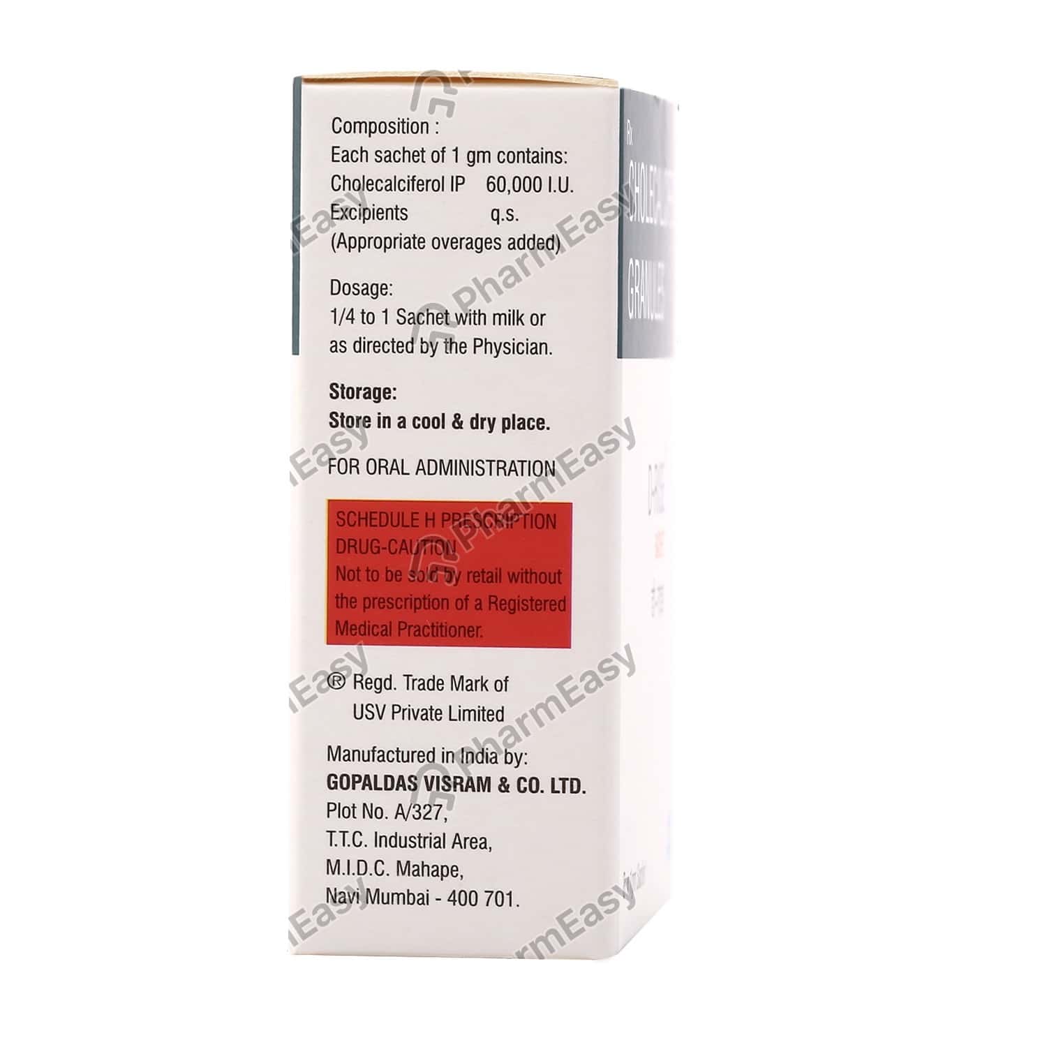 D Rise 60000 IU Granule (1) - Uses, Side Effects, Dosage, Composition ...