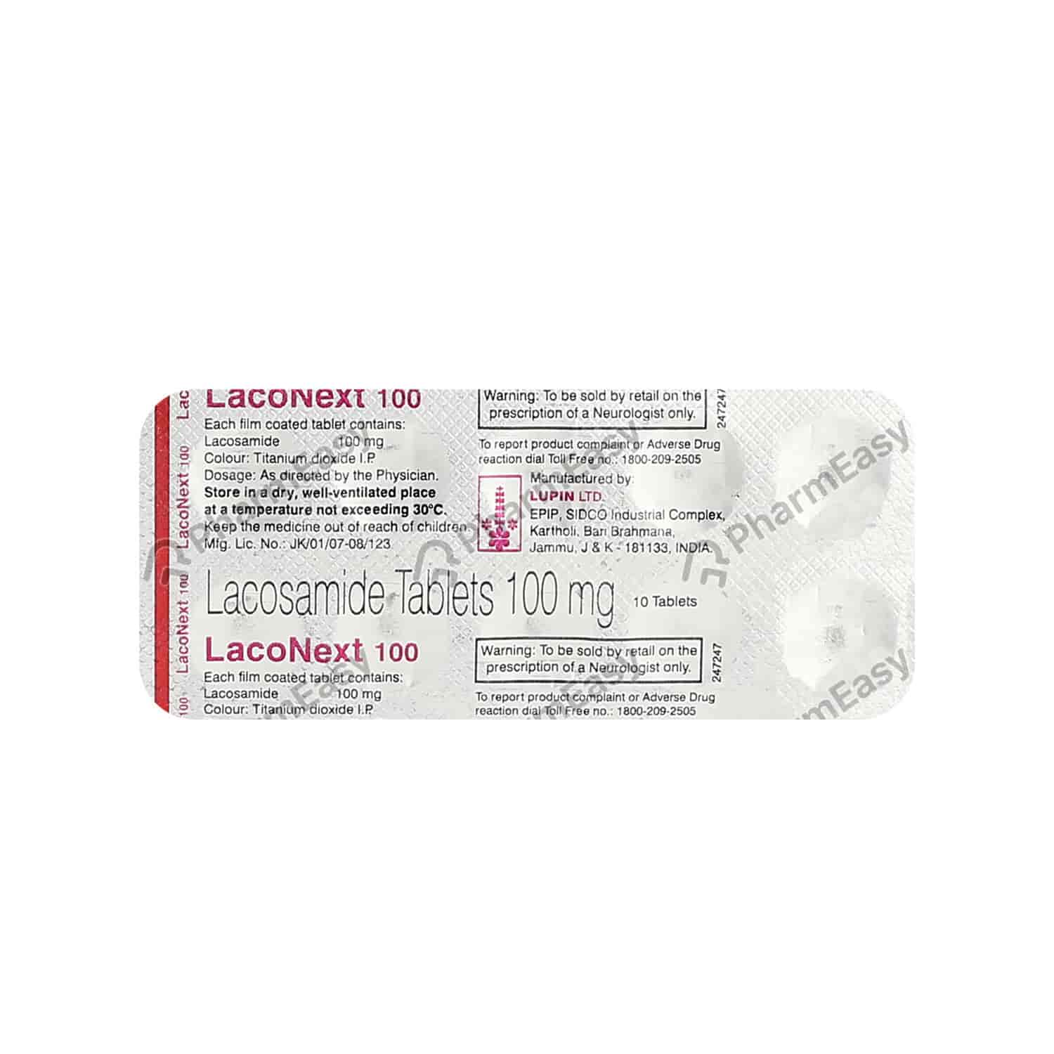 Buy Laconext 100mg Tablet Online at Flat 18% OFF* | PharmEasy
