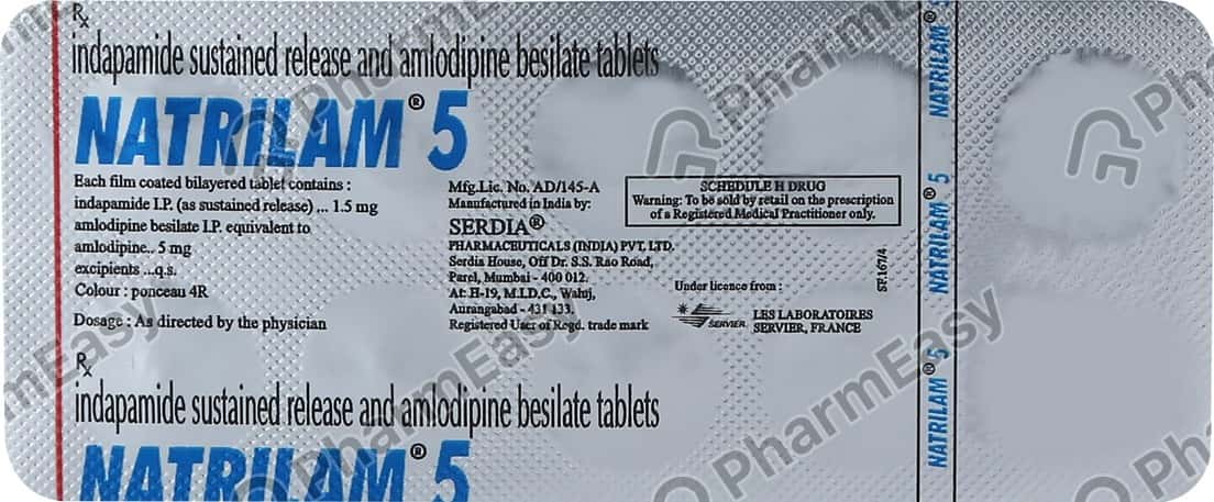 Buy Natrilam 5mg Tablet Online at Flat 15% OFF | PharmEasy