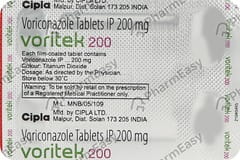 Voritek 200 MG Tablet (4): Uses, Side Effects, Price & Dosage | PharmEasy
