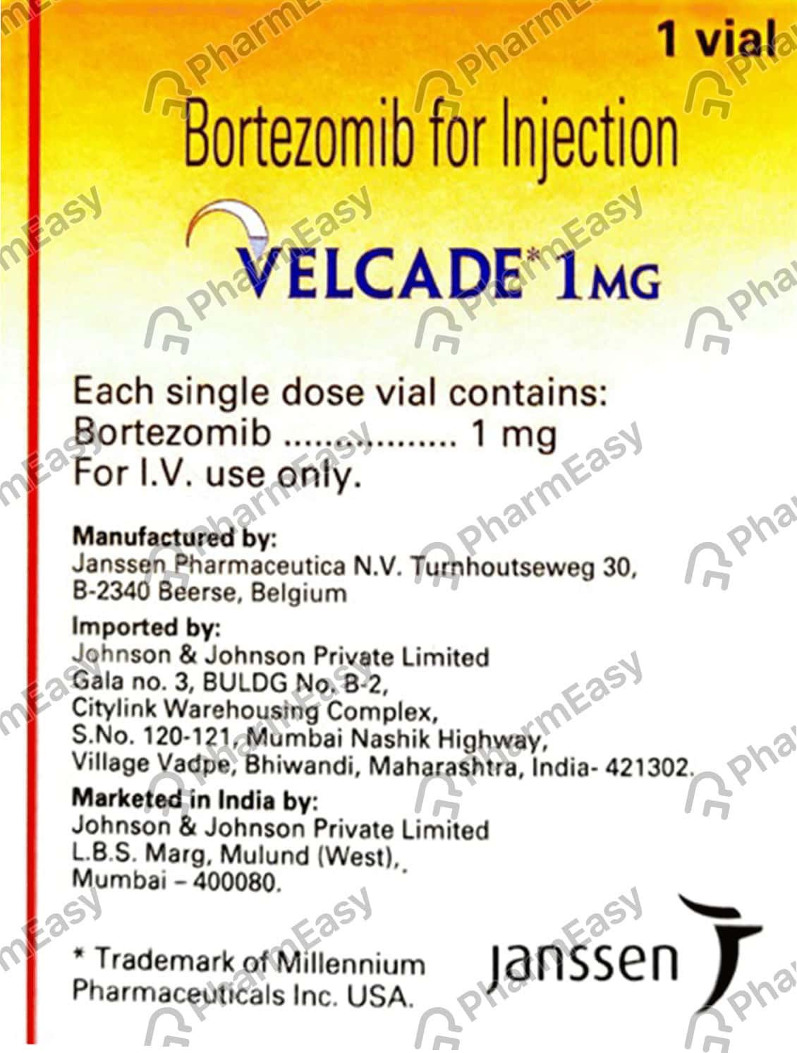 Buy Velcade Injection (1) Online at Flat 15% OFF | PharmEasy