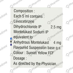 Monast Lc Bottle Of 60ml Syrup: Uses, Side Effects, Price & Dosage ...