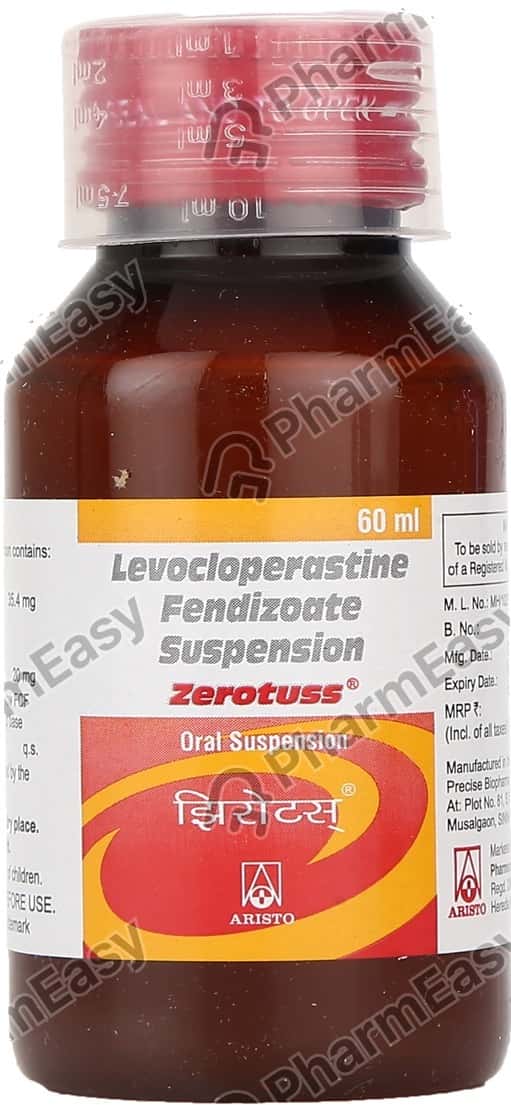 Buy Zerotuss 20 MG Suspension (60) Online at Flat 15% OFF | PharmEasy