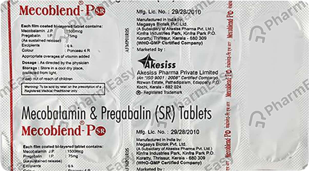 Mecoblend P Sr Strip Of 10 Tablets: Uses, Side Effects, Price & Dosage ...